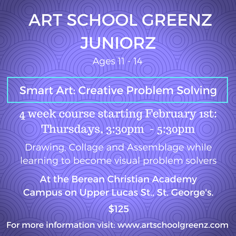Completed: Smart Art: Creative Problem Solving – ART SCHOOL GREENZ