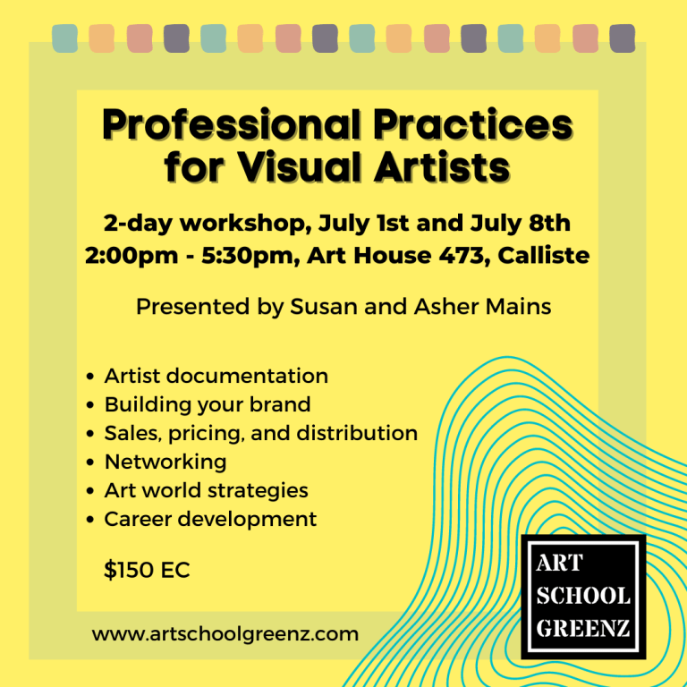 Professional Practices for Visual Artists – ART SCHOOL GREENZ